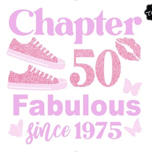 Chapter 50 Fabulous Since 1975 Svg, 50th Birthday Svg, Chapter 50 Svg, Cricut Chapter 50 Svg ...