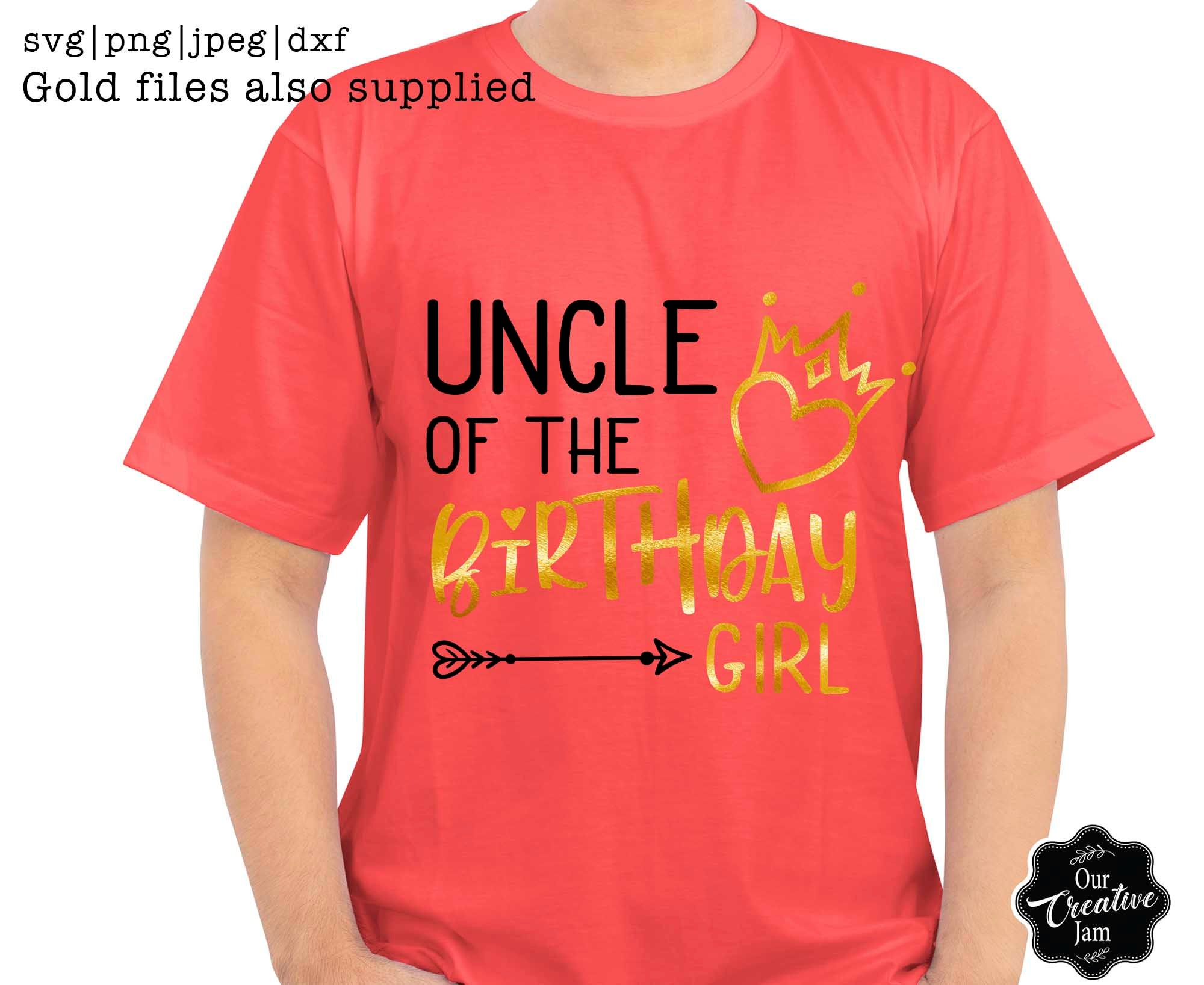 Tío de la chica de cumpleaños SVG tío svg mejor tío svg tío | Etsy México