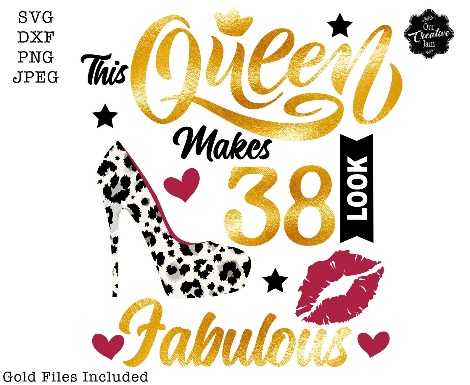 This Queen Makes 38 Look Fabulous Svg38th Birthday Svg38 - Etsy