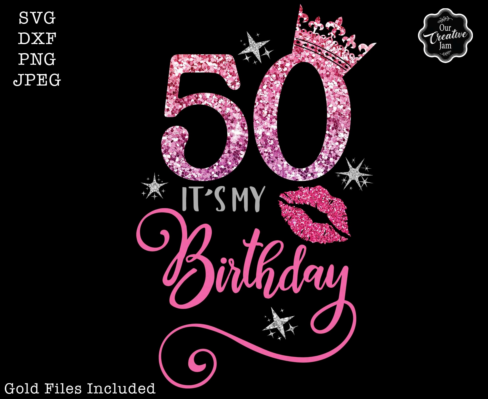 50 It's My Birthday Svg, 50 and Fab Svg, 50th Birthday Svg for Women ...