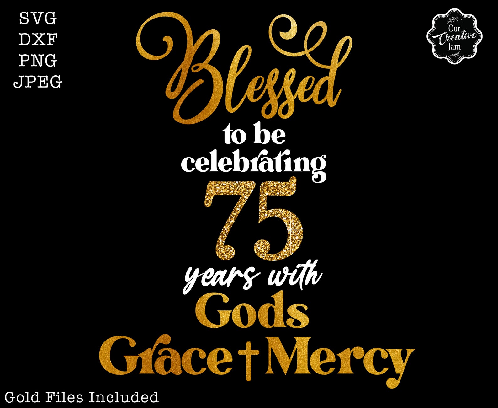 Blessed to Be Celebrating My 75th Birthday With Gods Grace and - Etsy