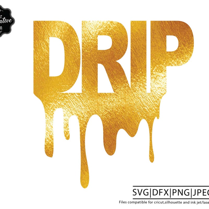 Drip Svg - Etsy