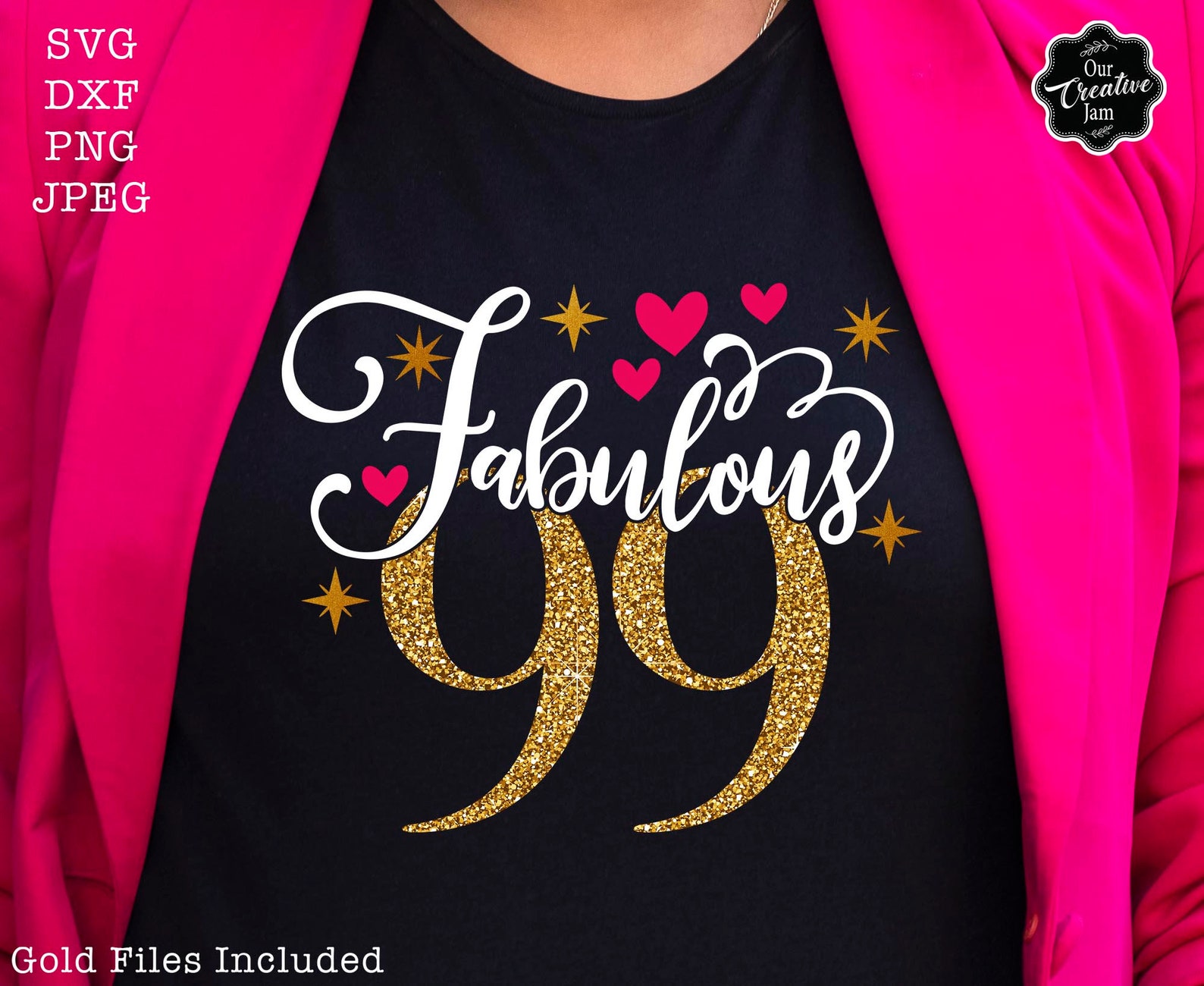 Fabulous 99 SVG File, 99 and Fabulous Svg, 99th Birthday Svg for Women ...
