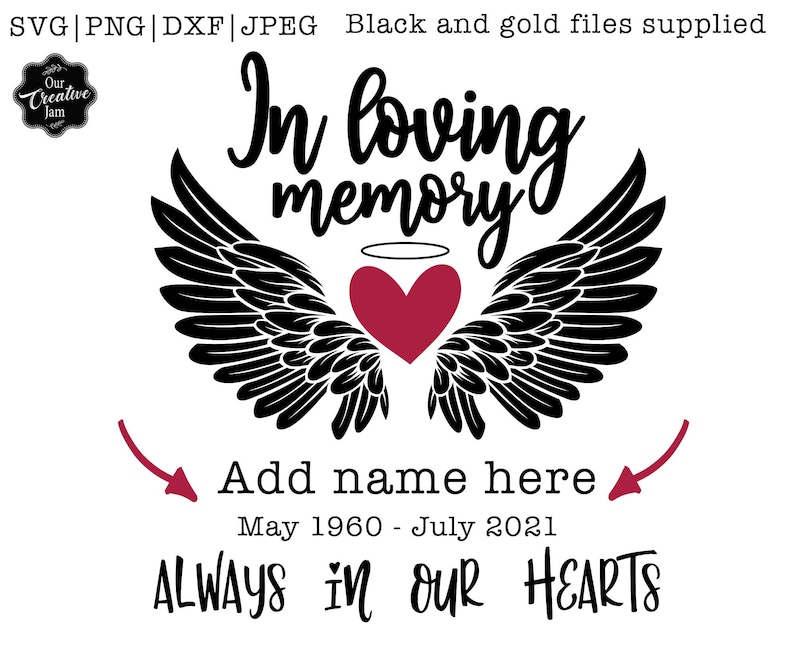 In Loving Memory Svg Remembering a Loved One Svg Remembering - Etsy