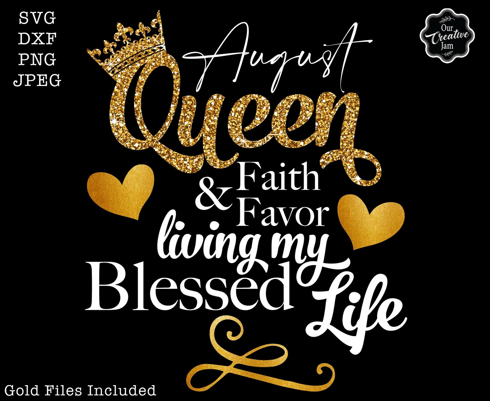 August Svg, August Queen Svg, August Birthday Queen SVG, August ...