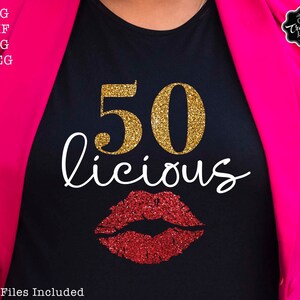 Fifty Licious Png, Fiftly Licious Svg, 50 and Fabulous Svg, 50 and Fab ...