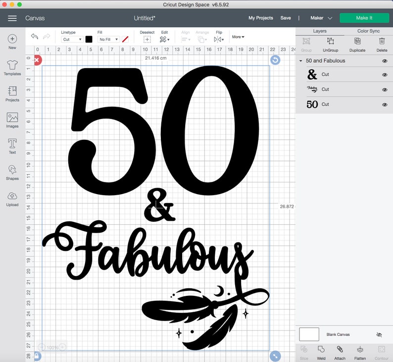 50 and Fabulous Svg 50 and Fab Svg 50th Birthday Svg for | Etsy