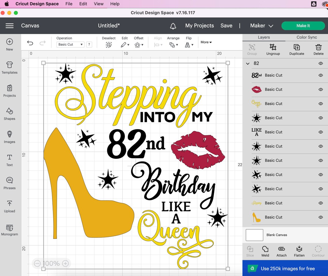 Stepping in to My 82nd Birthday Like a Queen Svg, 82 and Fabulous Svg ...