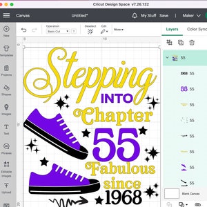 Chapter 55 Fabulous Since 1968 Svg, 55 and Fabulous Svg, 55 and Fab Svg ...