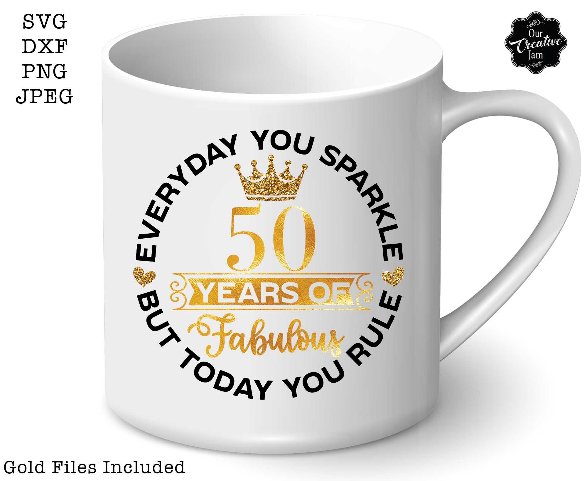 50 and Fabulous Svg 50 and Fab Svg 50th Birthday Svg for | Etsy Canada