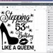 Stepping Into My 53rd Like a Queen SVG, 53rd Birthday Svg, 53 Birthday ...