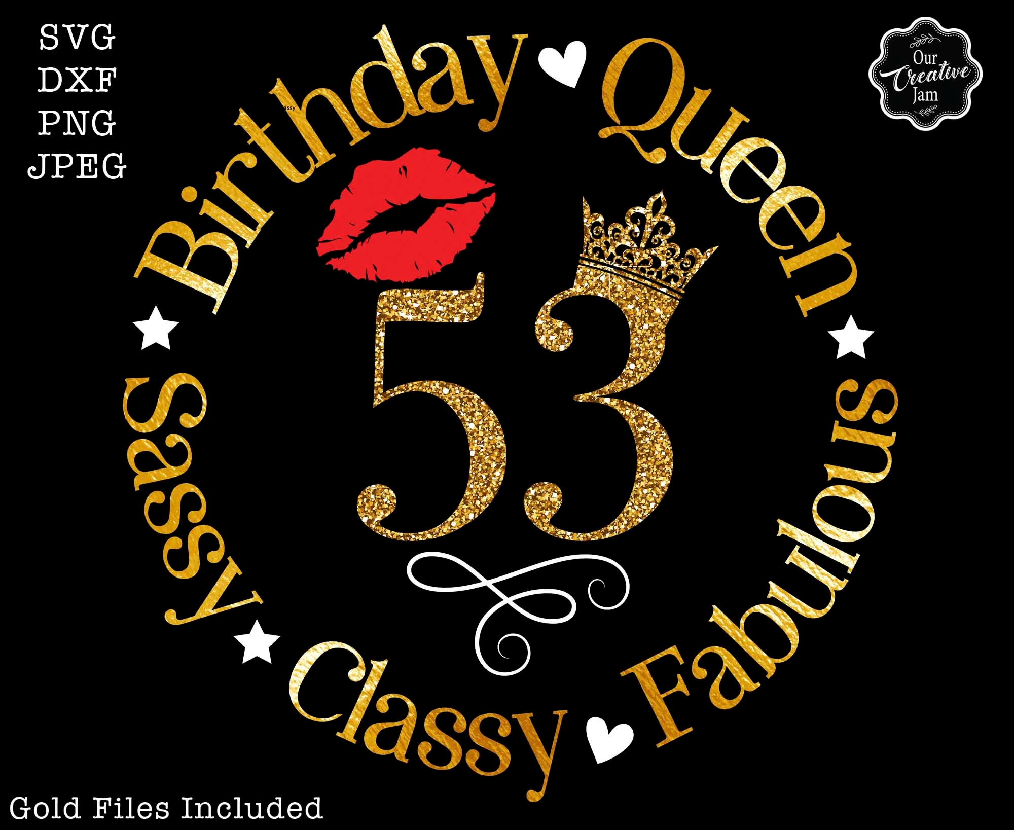 53 and Fabulous Svg 53 and Fab Svg 53th Birthday Svg for - Etsy