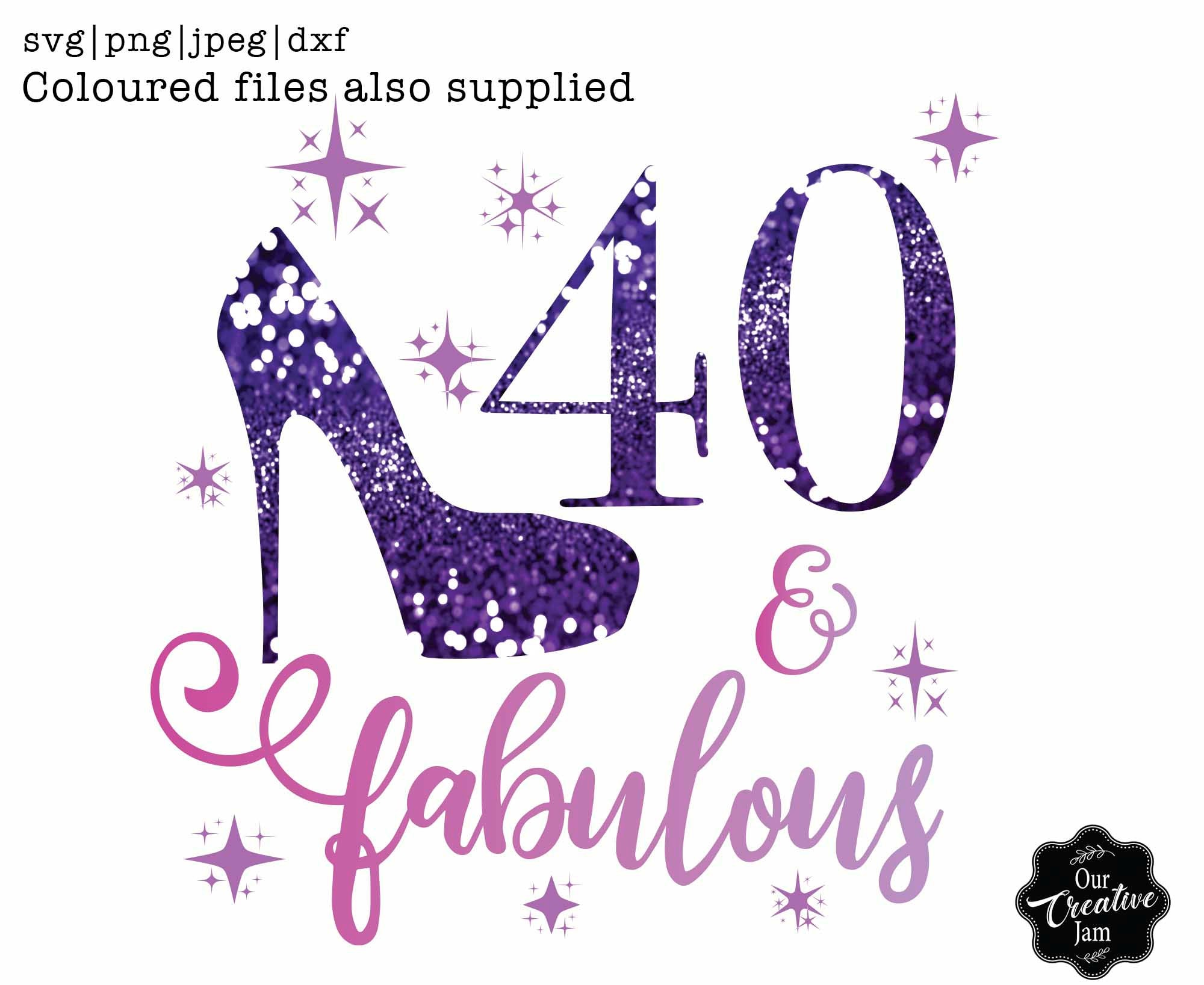 40 y fabuloso svg fabuloso en 40 svg 40 y fab svg 40 | Etsy