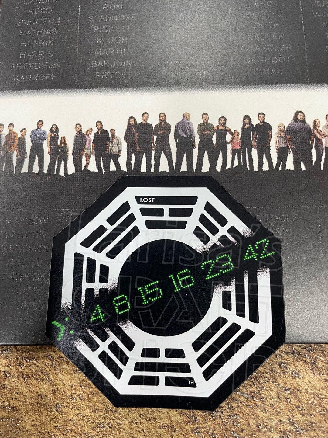 LOST Hatch Computer Numbers 4 8 15 16 23 42 Dharma Logo Waterproof ...
