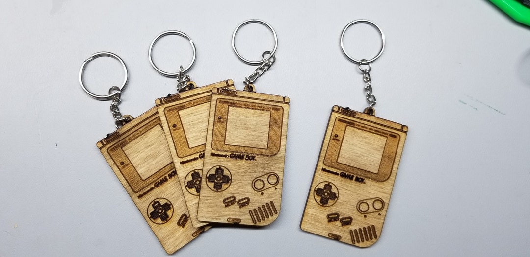 Game Boy DMG Keychain Laser Cut & Engraved Wood - Etsy