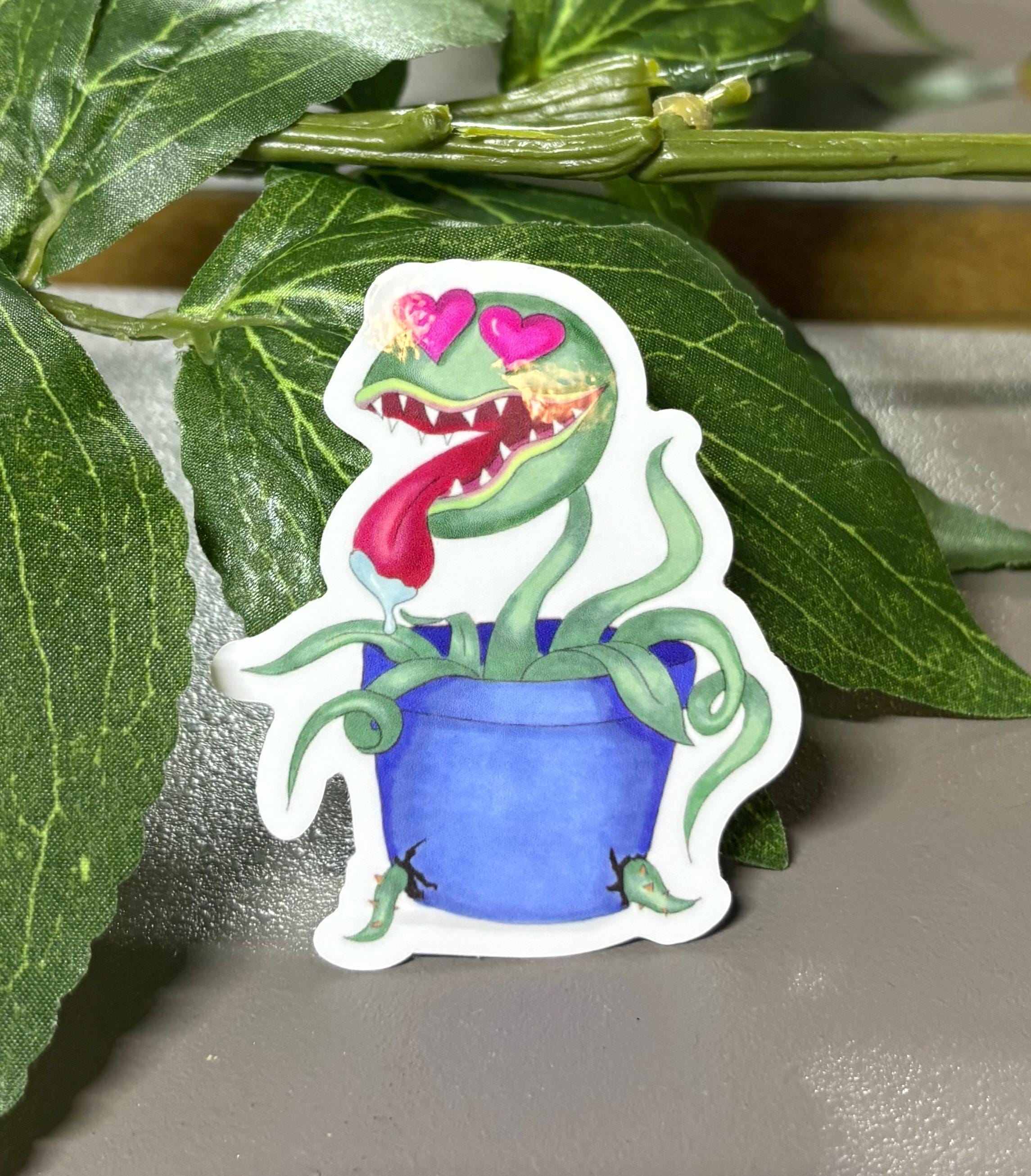 Maneater Man Eating Plant Vinyl Laptop Waterbottle Sticker - Etsy