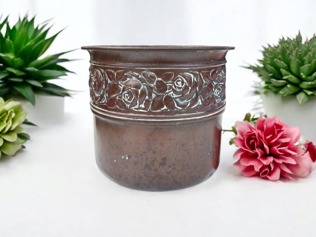 Halah Solid Brass Planter/pot,garden Pot - Etsy