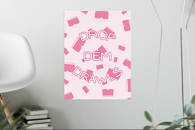 Drop Dem Drawls Bathroom Poster Digital Download Wall Art Decor - Etsy