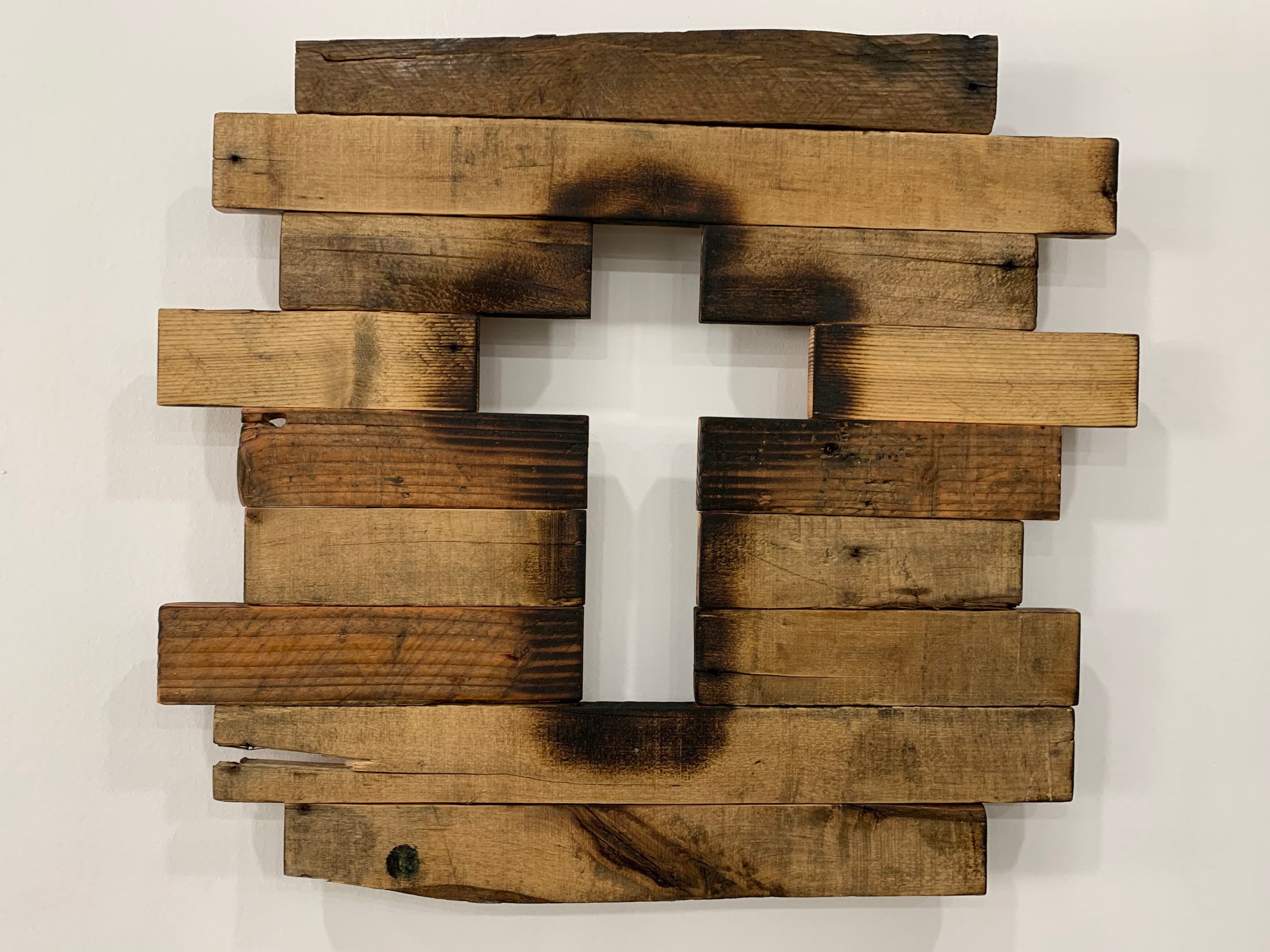 Rustic Reclaimed Wood Burnt Cross Wall Hanging - Etsy