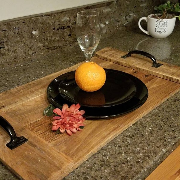 Reclaimed Wood Serving Tray - Etsy