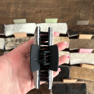 4.1 Cowhide Claw Clips, Cute Western Claw Clips, Western Accessories ...