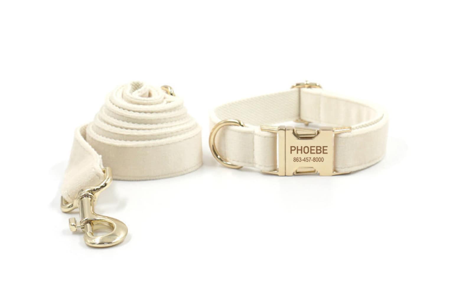Personalized Dog Collar, Creamy Dog Collar, Dog Collar and Name, Dog ...