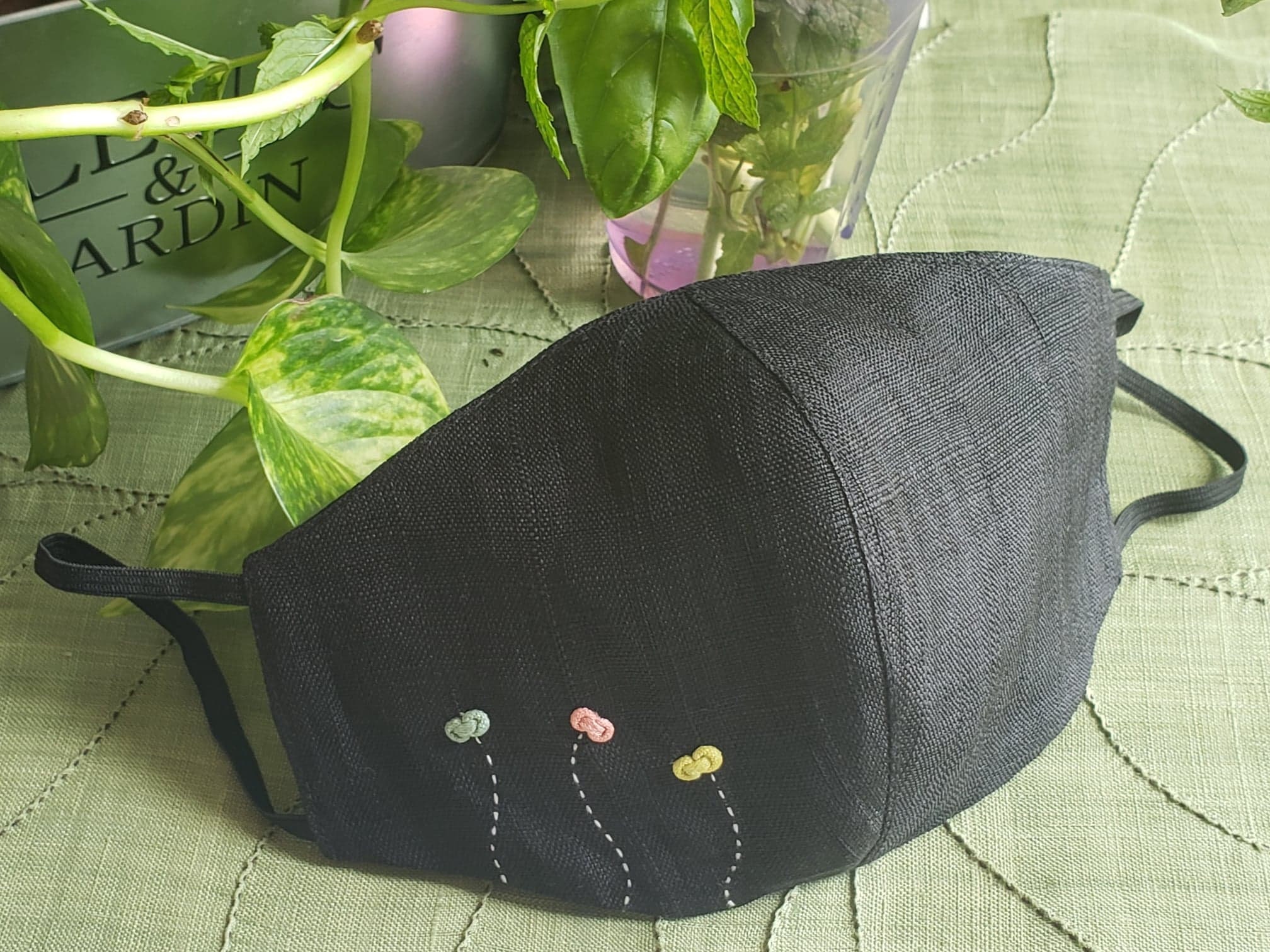 Korean Traditional-themed Ramie Mask - Etsy