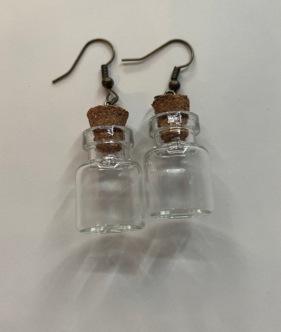 Bottle Jar Earrings - Etsy