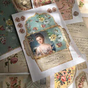 ISABELLE 2 Ephemera, Vintage French Style Ephemera Printable, Shabby ...