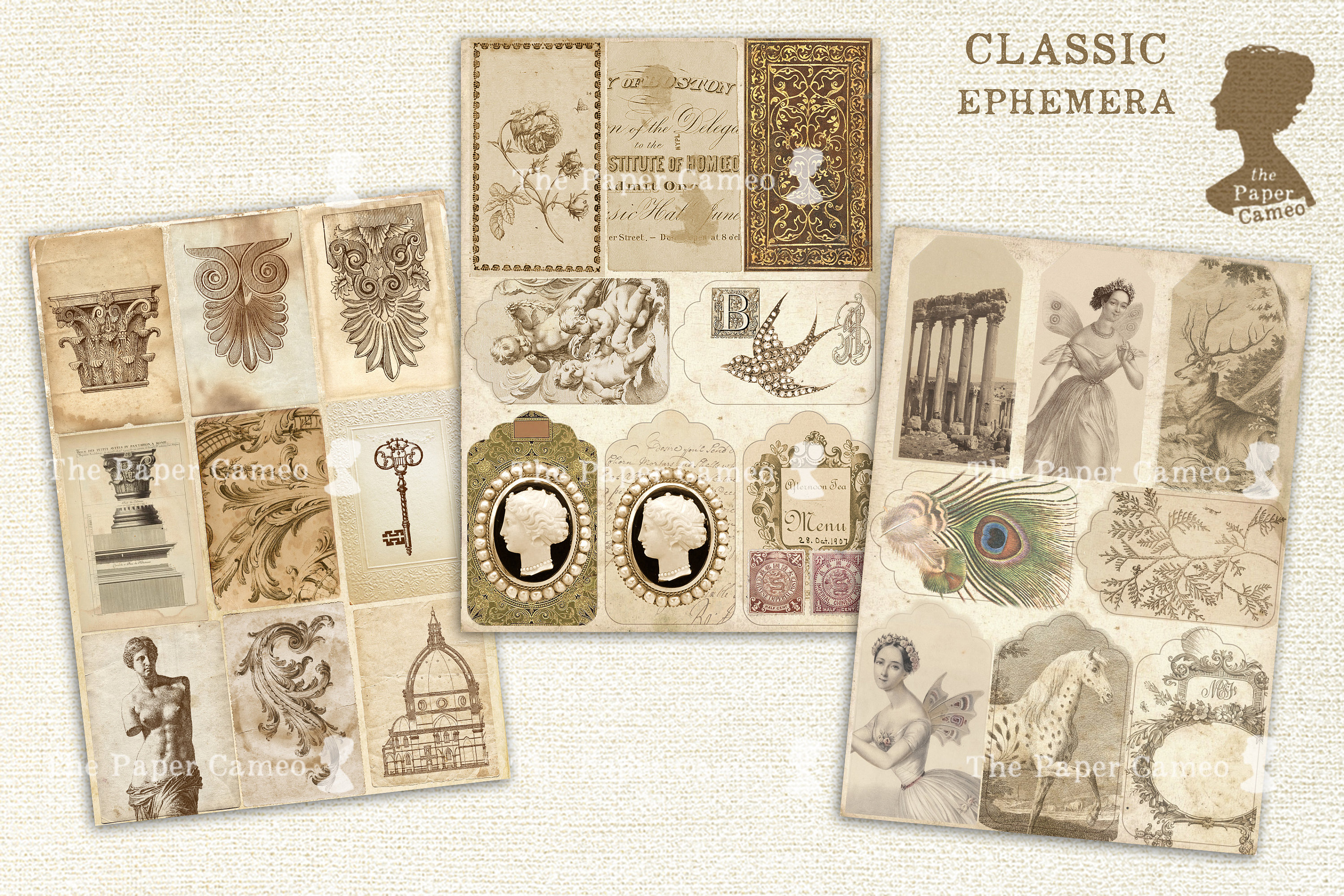CLASSIC Ephemera Digital Download Antique Ephemera Printable | Etsy