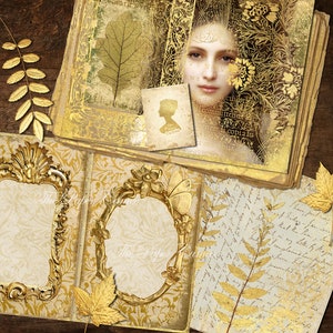 Autumn Gold Journal, Autumn Themed Journal Printable, Fall Journal ...