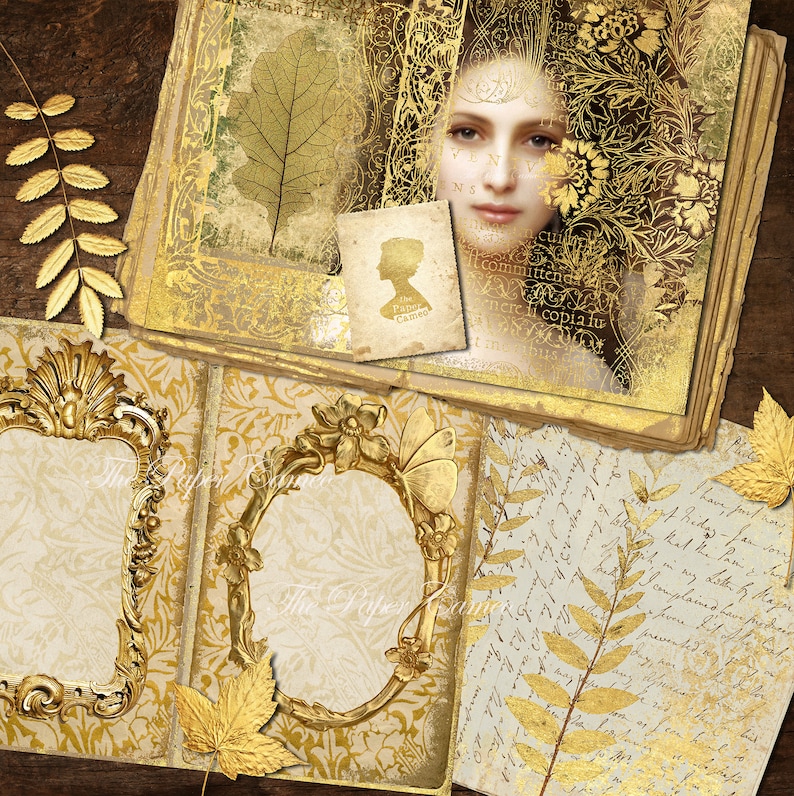 Autumn Gold Journal, Autumn Themed Journal Printable, Fall Journal ...