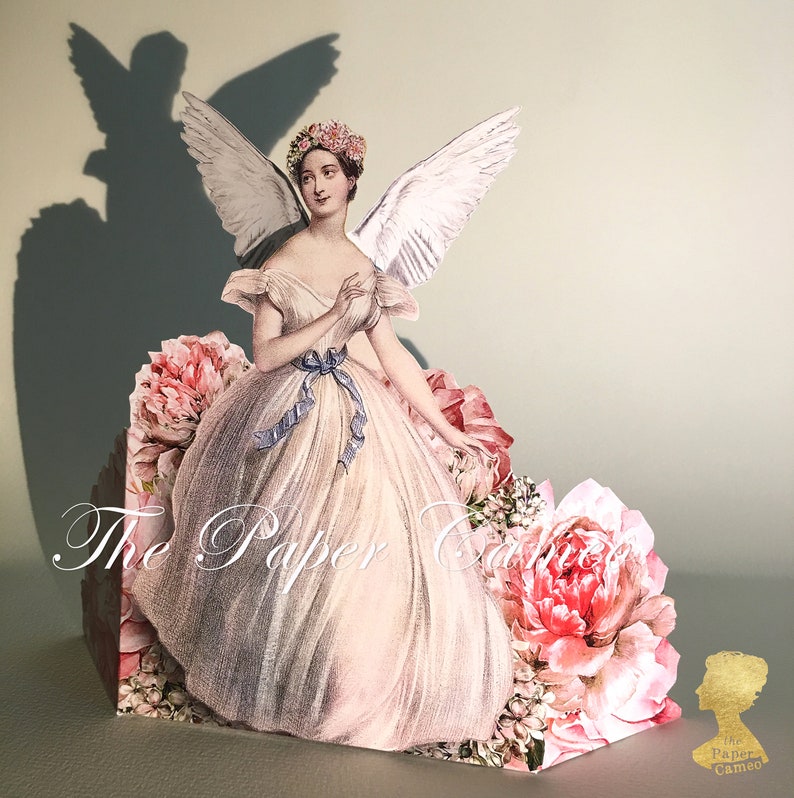 PAPER ANGEL Digital Printable, Paper Christmas Decoration, Christmas ...