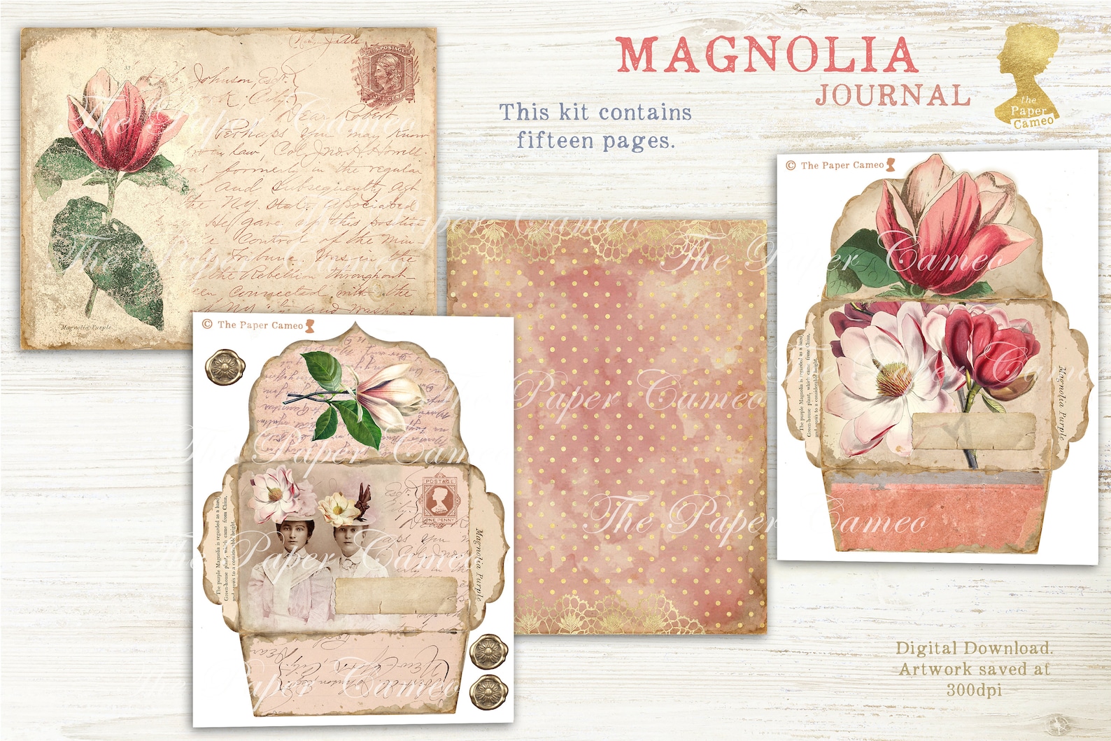 MAGNOLIA Journal Printable, Magnolia Junk Journal Digital, Spring Theme ...