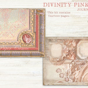 DIVINITY PINK Journal, Angel Journal Printable, Romantic French ...