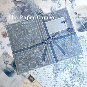 FADED BLUE Journal,blue Themed Journal Printable Digital Kit, Shabby ...