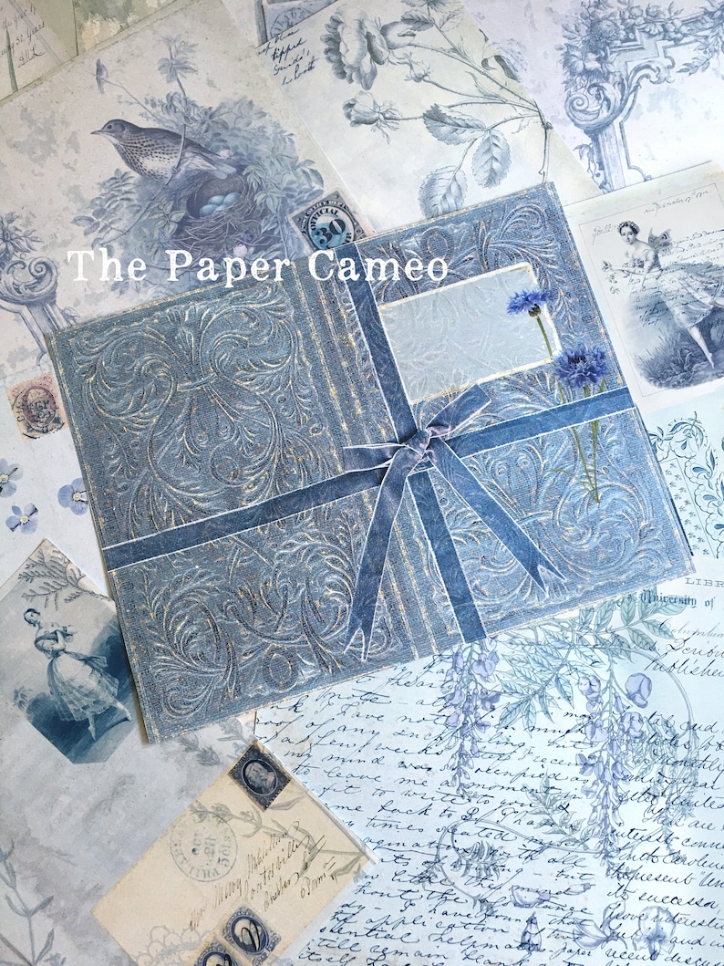 FADED BLUE Journalblue Themed Journal Printable Digital Kit - Etsy
