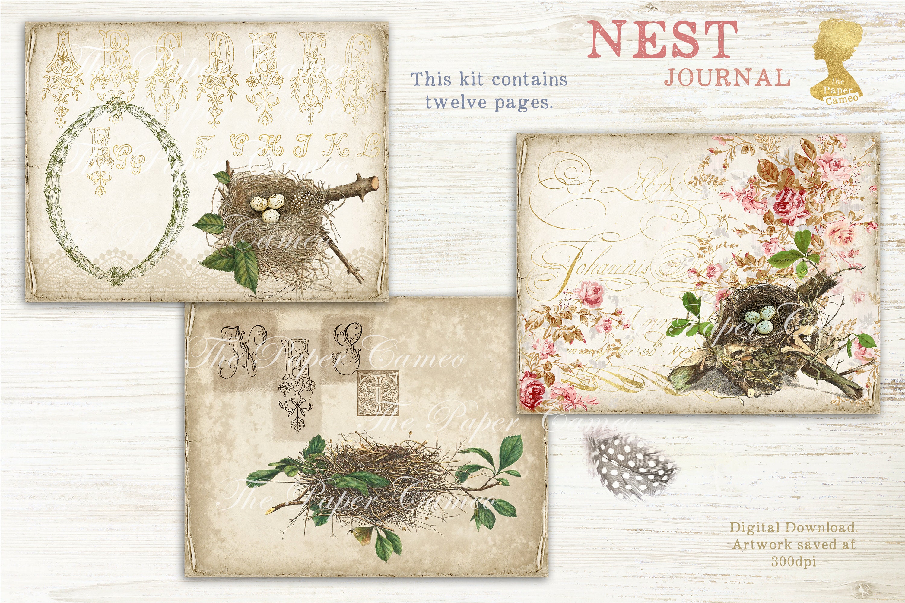 NEST, Spring Theme Journal Printable, Easter Journal Printable, Nest ...