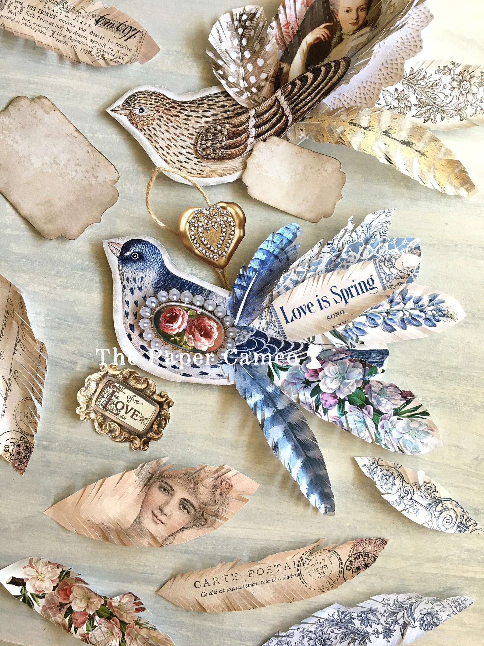 LOVE BIRDS Gift Tags Bird Digital Download Bird Printable - Etsy