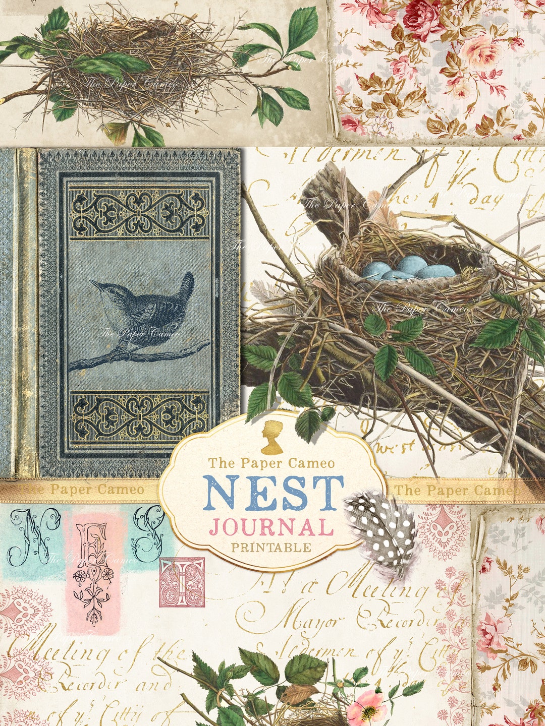 NEST, Spring Theme Journal Printable, Easter Journal Printable, Nest ...