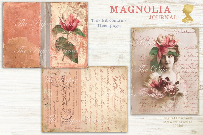 MAGNOLIA Journal Printable, Magnolia Junk Journal Digital, Spring Theme ...