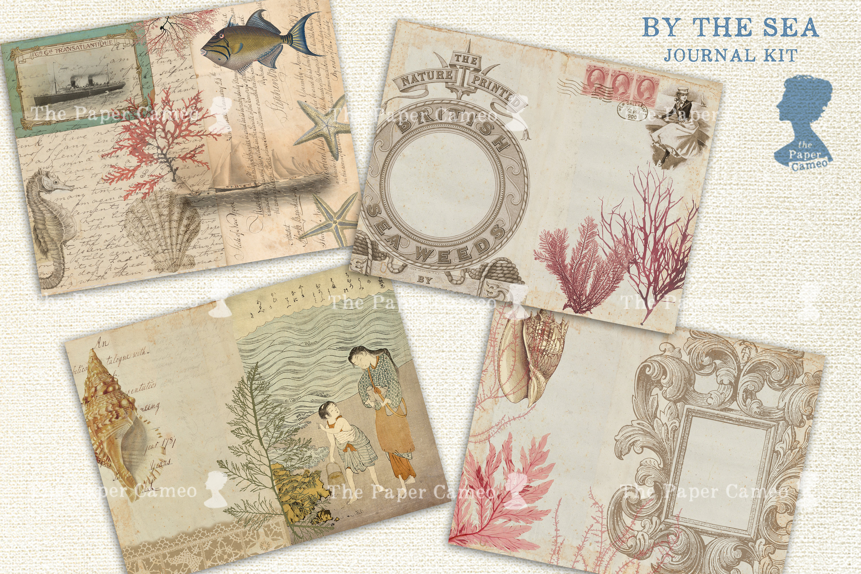BY THE SEA, Sea Theme Journal Printable, Instant Download, Sea Side ...