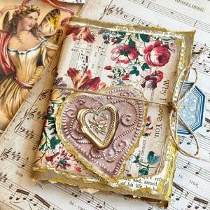 LOVE NOTES Journal Printable, Valentine Themed Junk Journal, Valentine ...