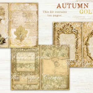 Autumn Gold Journal, Autumn Themed Journal Printable, Fall Journal ...