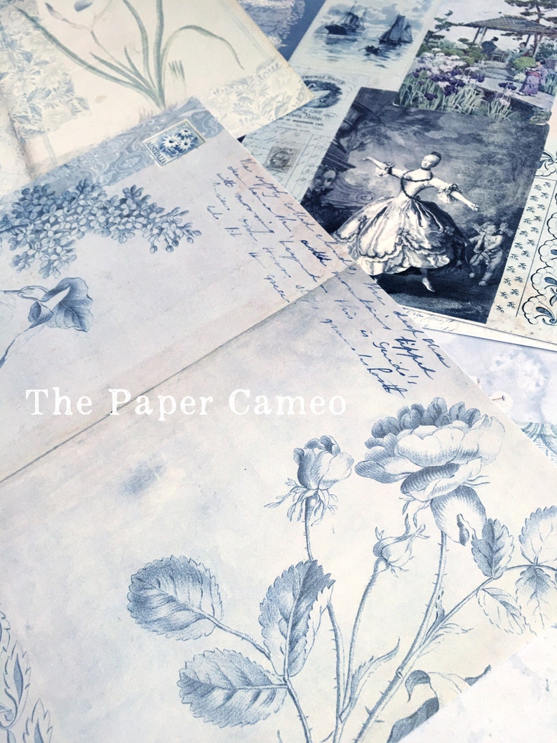 FADED BLUE Journalblue Themed Journal Printable Digital Kit - Etsy