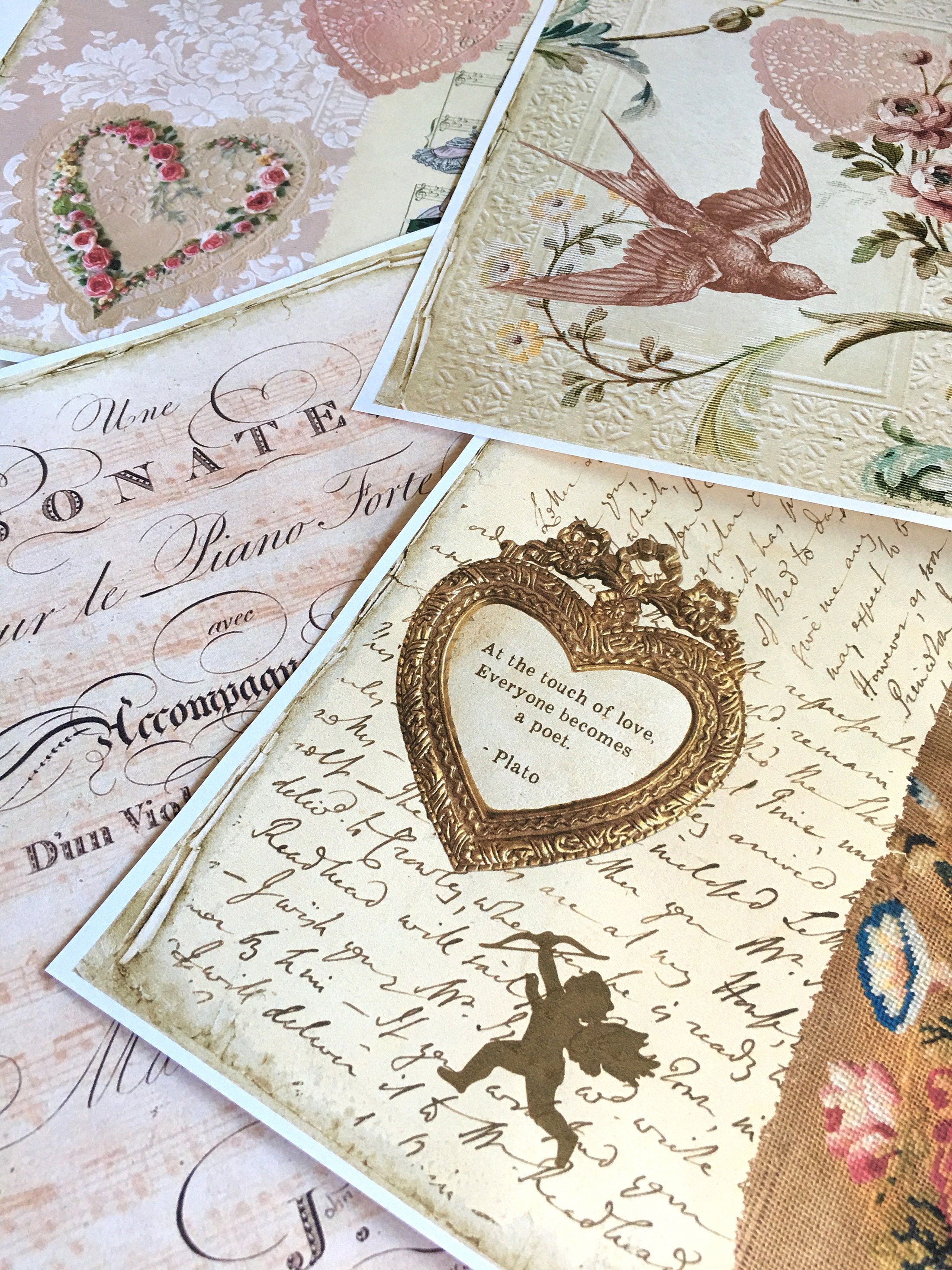 VALENTINE Journal Printable, Valentine Ephemera Digital, Valentine ...