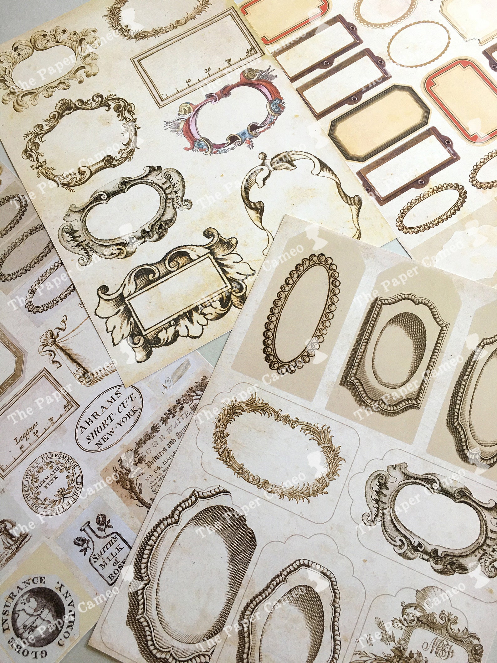 LABELS and TAGS Printable Vintage Labels Junk Journal Label - Etsy