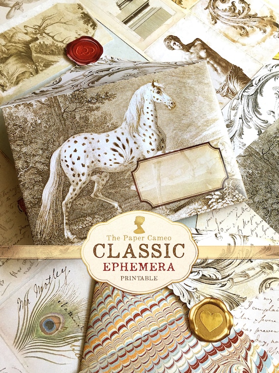 CLASSIC Ephemera Digital Download Antique Ephemera Printable | Etsy