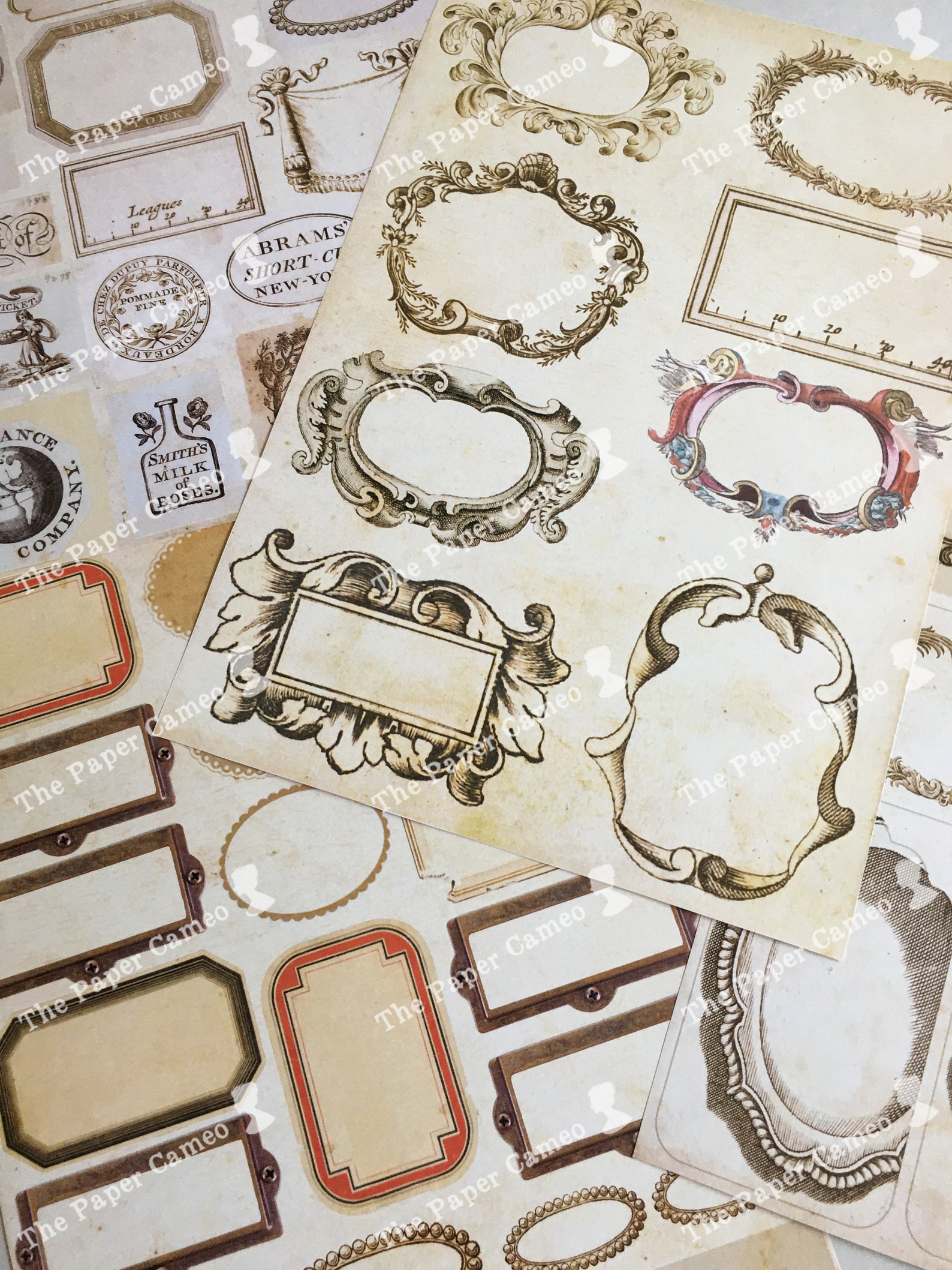 LABELS and TAGS Printable Vintage Labels Junk Journal Label - Etsy