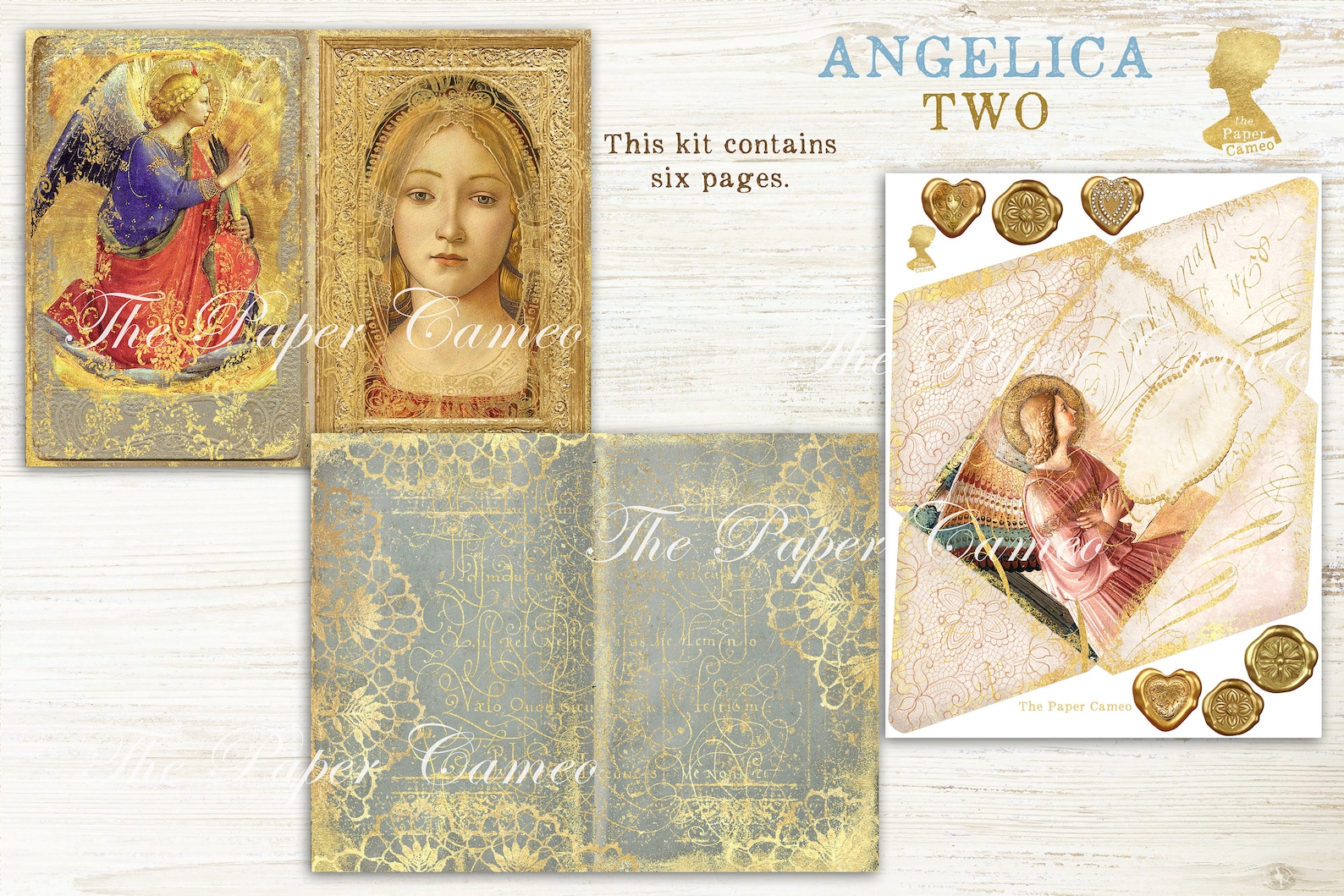 ANGELICA Two, Christmas Angels Printable, Christmas Angel Gift Tags ...